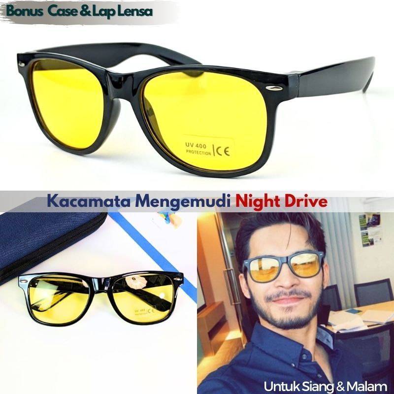Jual Kacamata Lensa Kuning Wayferer Untuk Mengemudi Night Driving ...