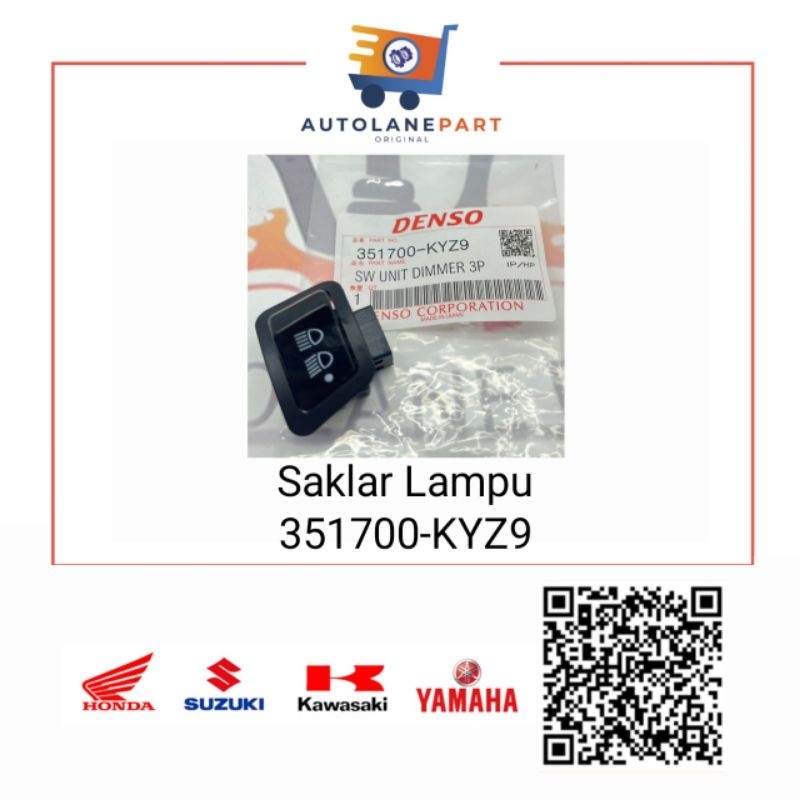 Jual Sakelar tombol lampu dim dimer 3 titik pin 3 on off original Denso ...