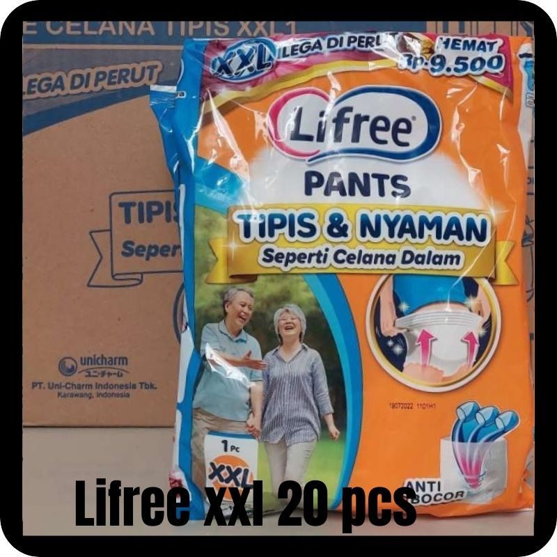 Jual lifree popok celana dewasa XXL isi 20pcs | Shopee Indonesia