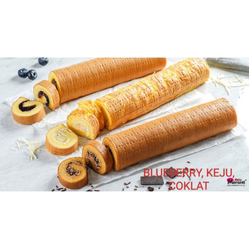 Jual BOLU GULUNG MERANTI SET 3 IN 1 (BLUEBERRY, KEJU, COKLAT) | Shopee ...
