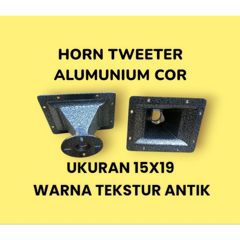 Jual HORN TWEETER ALUMUNIUM COR UKURAN 15X19 BISA UNTUK DRAT DAN BAUT ...