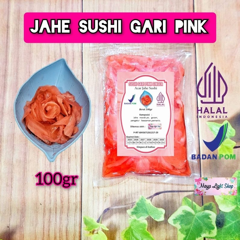 Jual Jahe sushi pink gari 100ml jahe sushi jepang gari red ginger halal ...