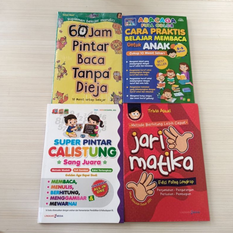 Jual KODE C42A Paket 4 Buku Abacaga Cara Praktis Membaca Untuk Anak 6 ...