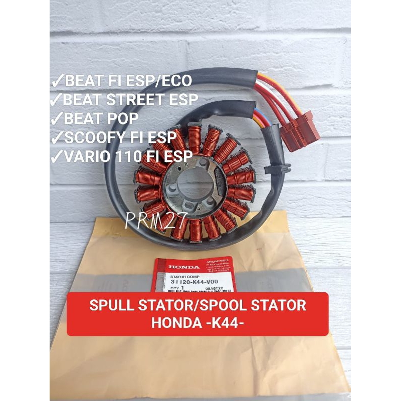 Jual Spul stater (k44/k81) spool stator beat esp/Scoopy esp/Vario 110 ...