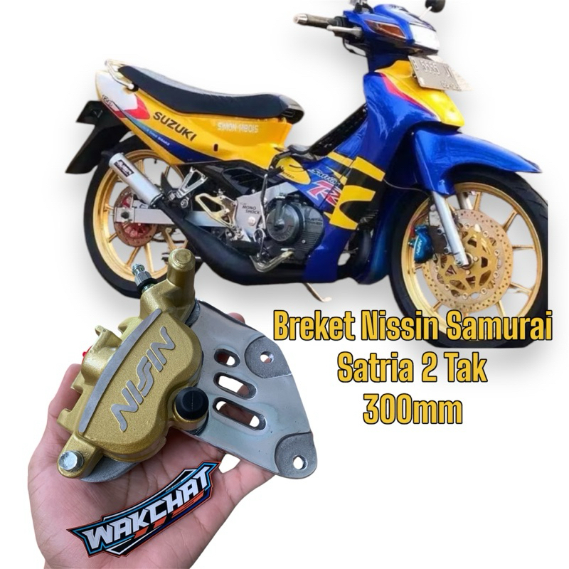 Jual Breket Dudukan Kaliper Nissin Samurai 2 Piston PNP Satria 2 Tak Piringan 300mm | Shopee ...