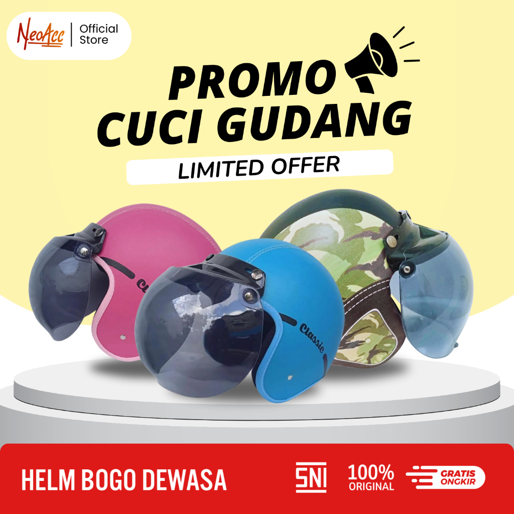 Jual PROMO CUCI GUDANG HELM DEWASA LIMITED OFFER | Shopee Indonesia