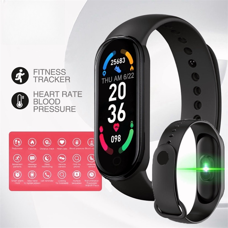 Jual Jam Tangan SmartWatch M6 Smartband Bluetooth Smart Band Bluethoot ...