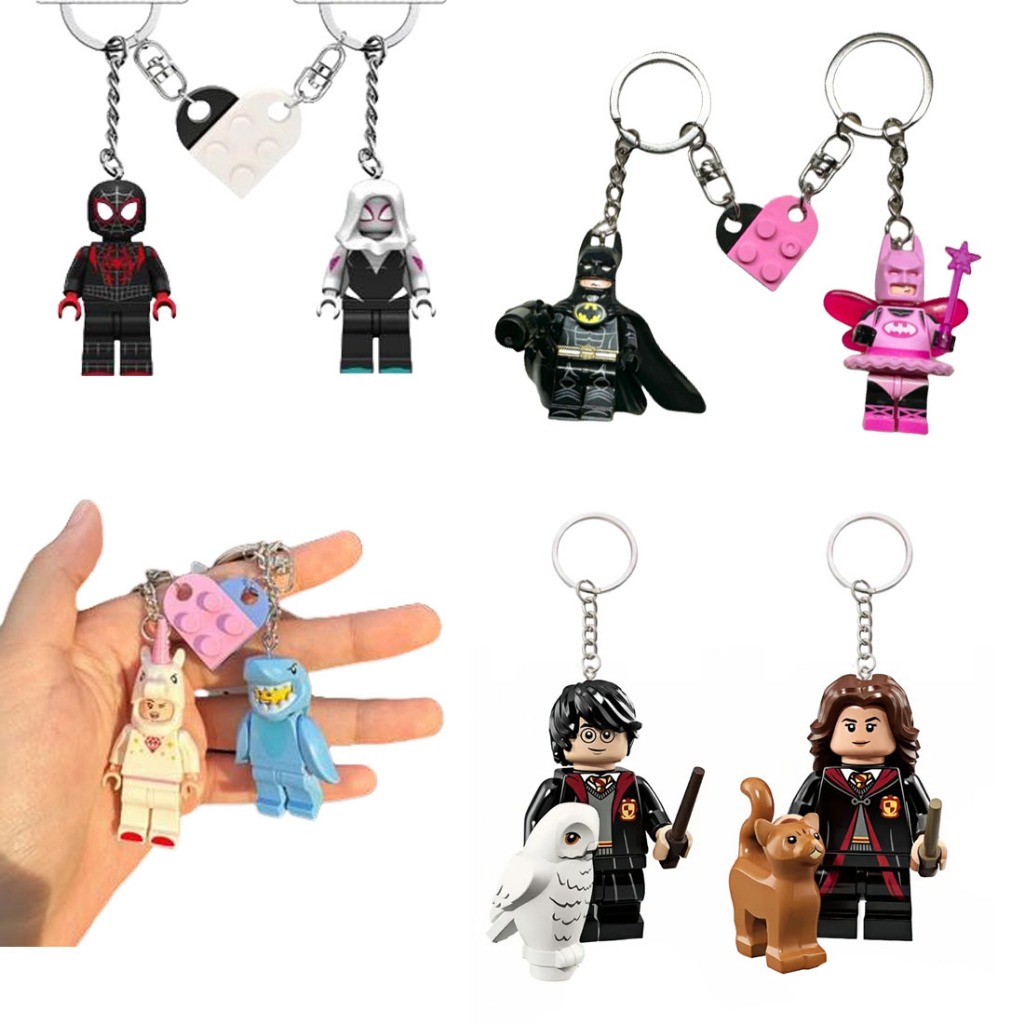 Jual 【Ready】2 Pcs Marvel Keychain dg Minifigure Spiderman Gantungan ...