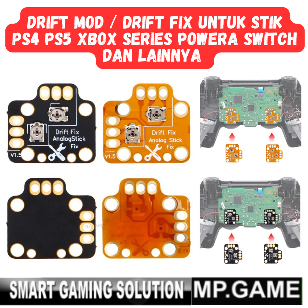 Jual Drift Mod Drift Fix Analog Stik PS4 PS5 Xbox Series Powera Switch ...