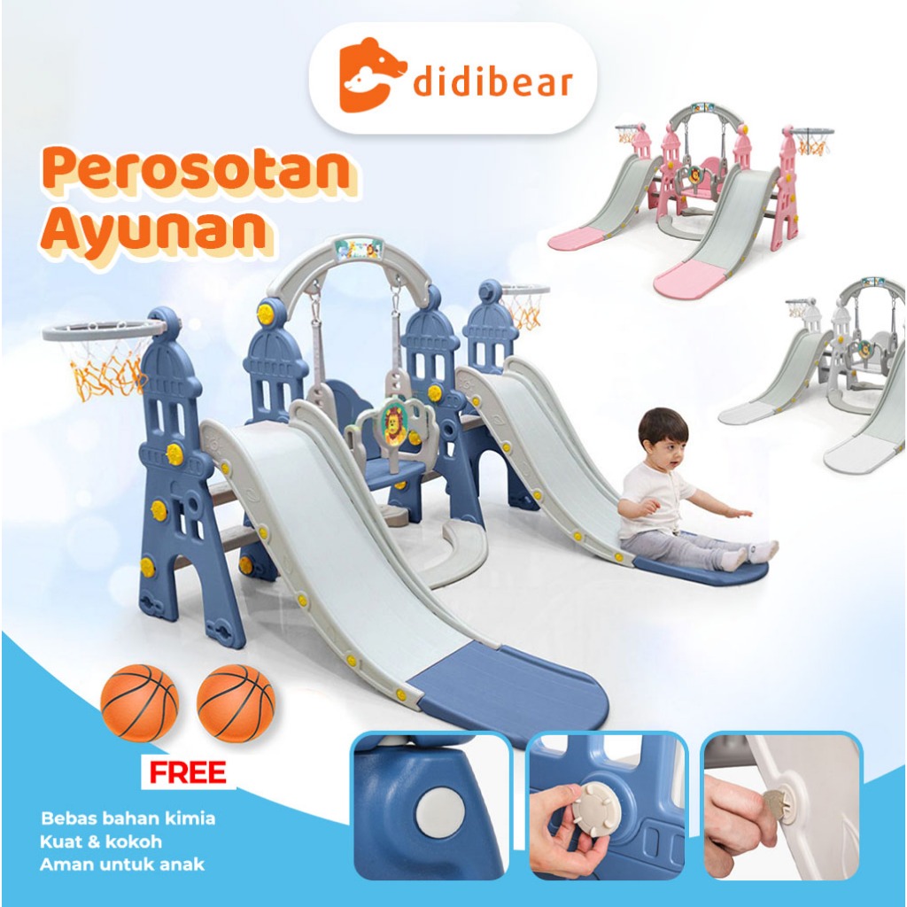Jual Didibear SNI Prosotan Ayunan 5in1 Double Perosotan Seluncuran ...