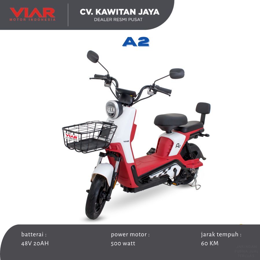 Jual SEPEDA LISTRIK VIAR A2 - ORIGINAL - GARANSI RESMI | Shopee Indonesia