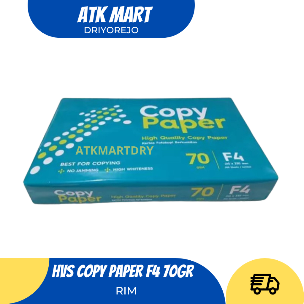 Jual HVS COPY PAPER 1 RIM F4 TEBAL 70 GRAM COPIER UKURAN KERTAS FOLIO ...