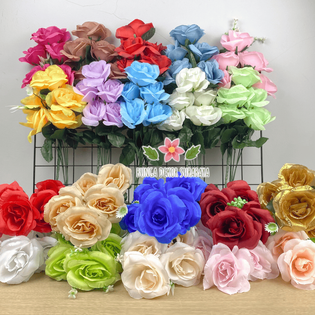Jual Bunga Rose BG Artificial Bunga Artificial/Bunga Plastik/Bunga ...
