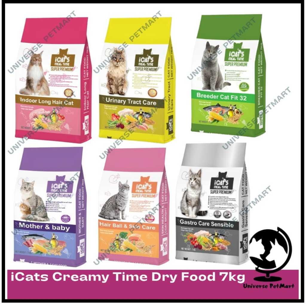 Jual Makanan Kucing Kering iCats Meal Time 7Kg Super Premium Dry Cat ...