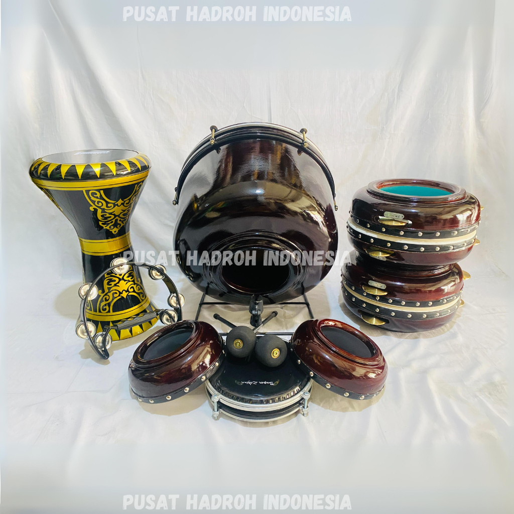 Jual Hadroh Fullset Jepara Asli Komplit 9 Alat Banjari Rebana Terbangan ...