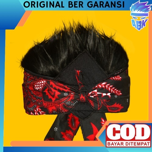 Jual wik rambut pria gondrong Original ABK blangkon jawa | Shopee Indonesia