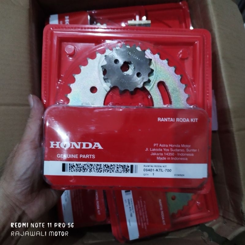 Jual 06401-KTL-700 gearset / Rantai Roda Kit (Drive Chain Kit) – Revo / supra fit new KTL AHM ...