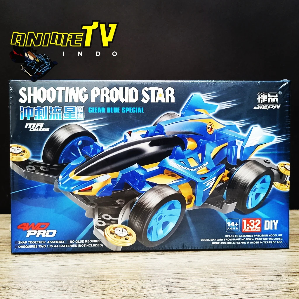 Jual Rep Tamiya Mini 4wd Shooting Proud Star Clear Blue Special Merk ...