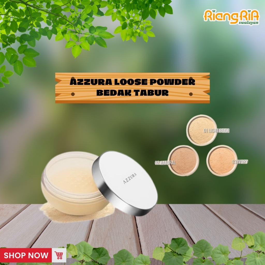 Jual AZZURA Loose Powder Bedak Tabur | Shopee Indonesia