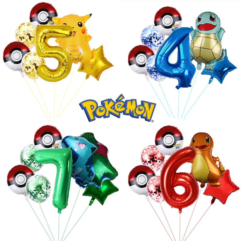 Jual Paket Balon Pokemon Angka Confetti Pokeball | Shopee Indonesia