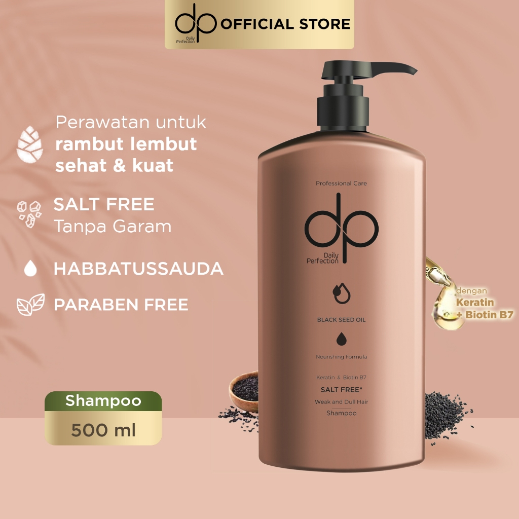 Jual DP Daily Perfection Shampoo Habbatussauda Nourishing Formula 500 ...