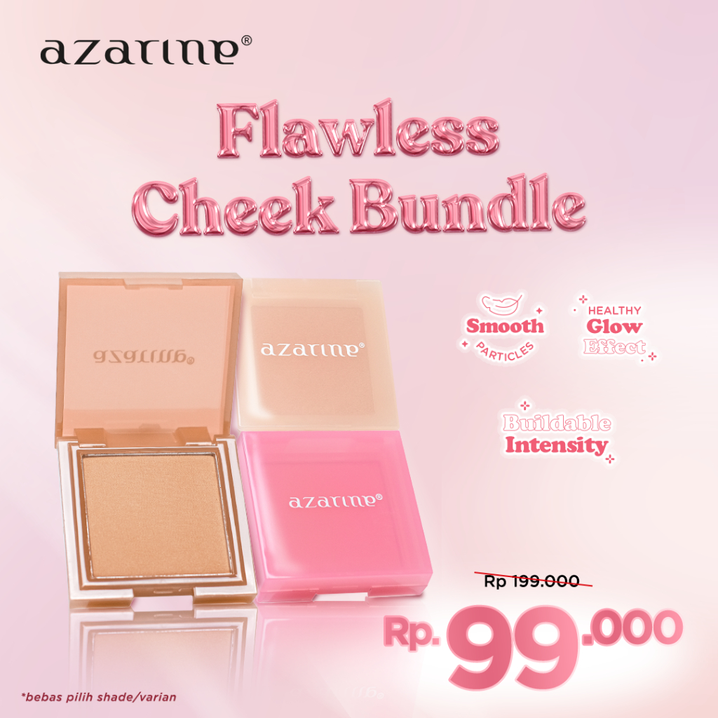 Jual [BELI 2 DAPAT 3] Azarine Flawless Cheek Bundle (Blush ...