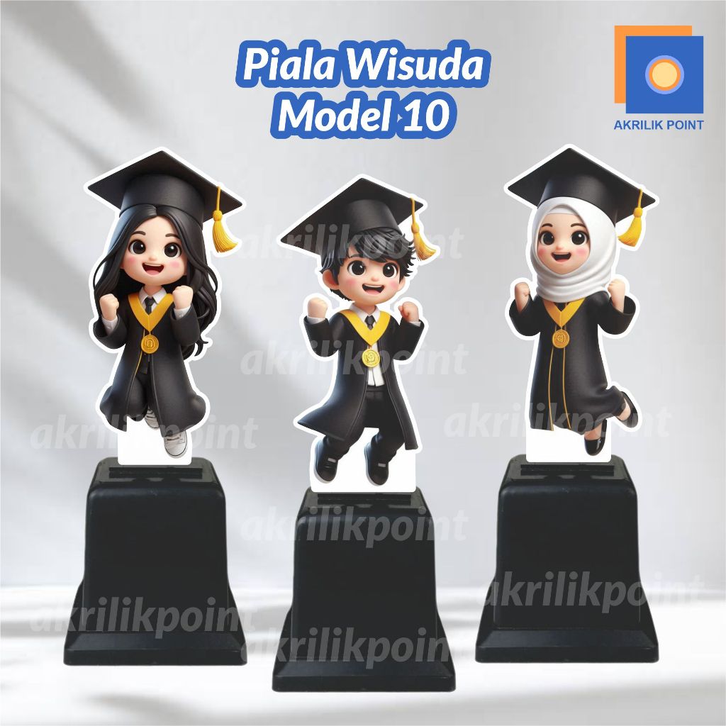 Jual PIALA AKRILIK WISUDA ANAK Model 10 | Tropi Wisuda TK PAUD SD ...