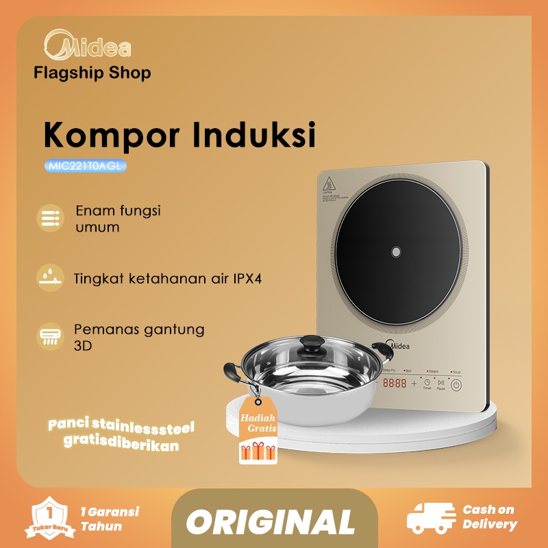 Jual Kompor Midea Listrik Induksi MIC221T0AGL Induction Cooker | Shopee Indonesia