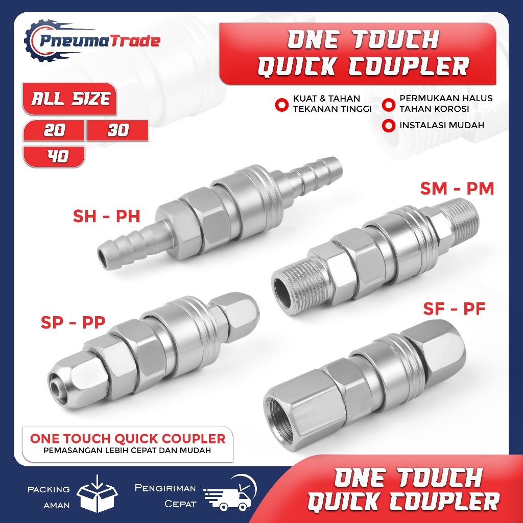 Jual Quick coupler / One touch coupler SF20 | Shopee Indonesia