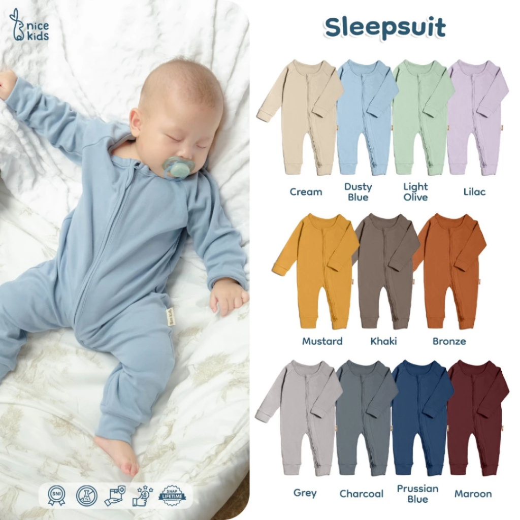 Jual NICE KIDS NICEKIDS SLEEPSUIT Baby Sleepsuit Sleepsuit Bayi Baju ...