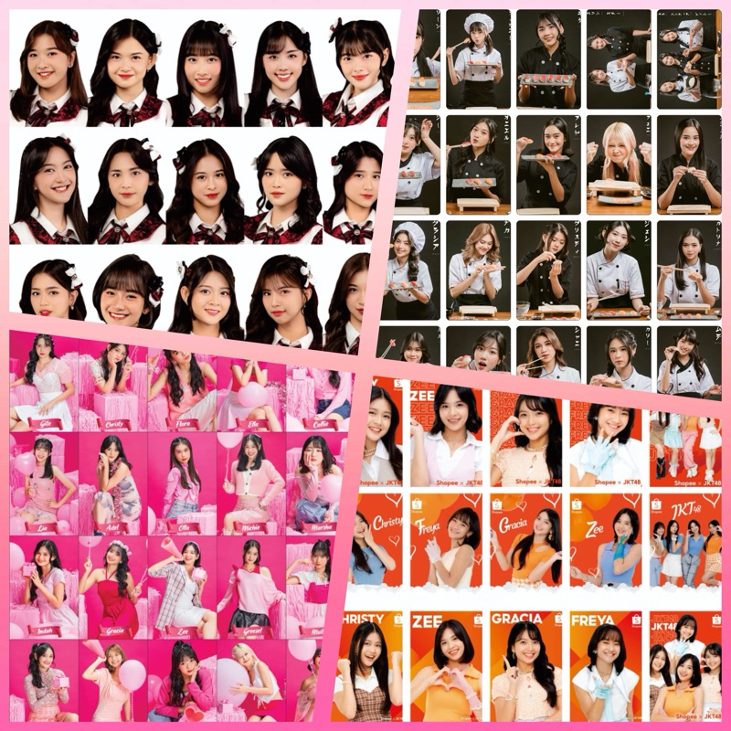 Jual PHOTOCARD JKT48 100pcs (RED KABESHA, SHOPEE, SUSHI, TEATHER) | Shopee Indonesia