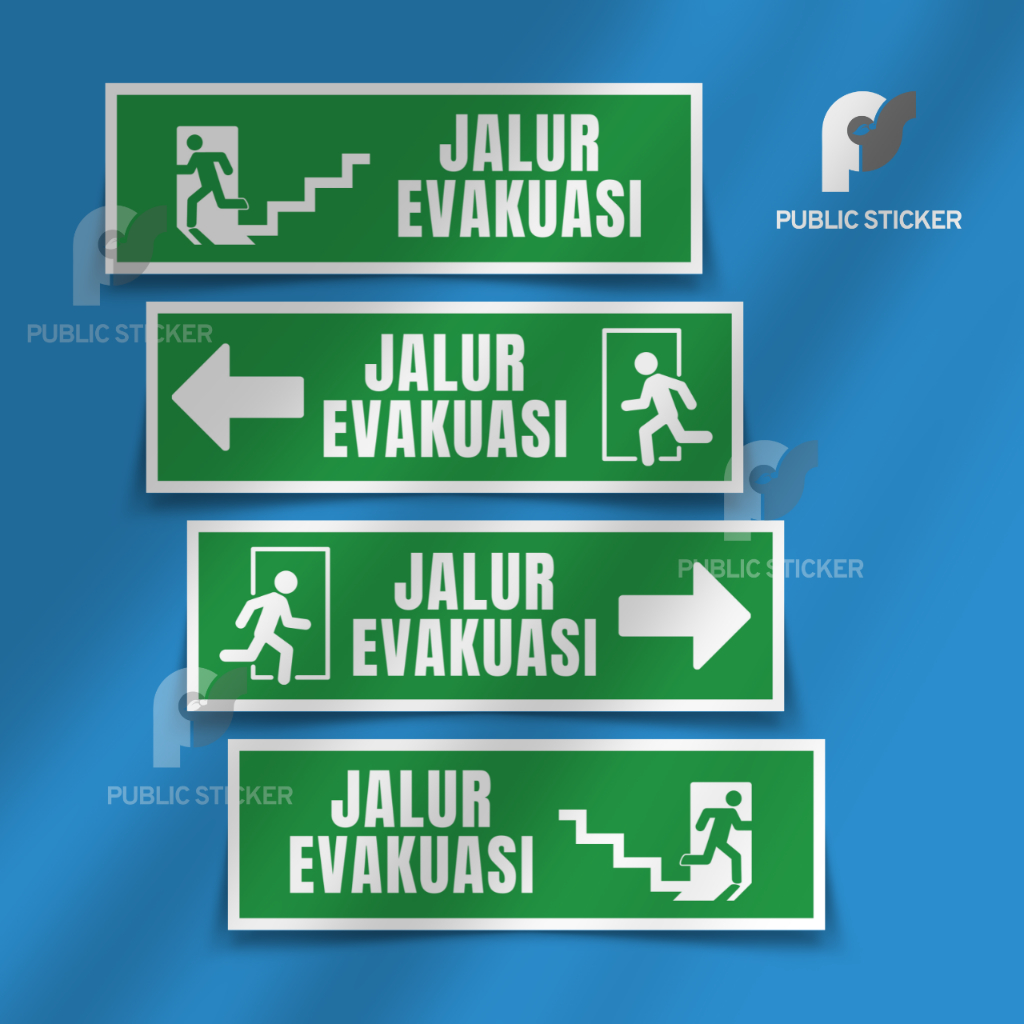 Jual Sticker Jalur Evakuasi Waterproof | Shopee Indonesia