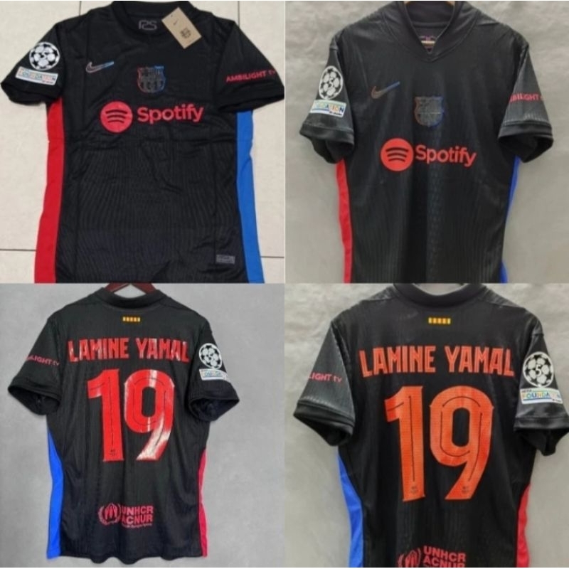 Jual JERSEY BOLA BAJU BARCA AWAY 24/25 GRADE ORI OFFICIAL FULLPATCH UCL ...