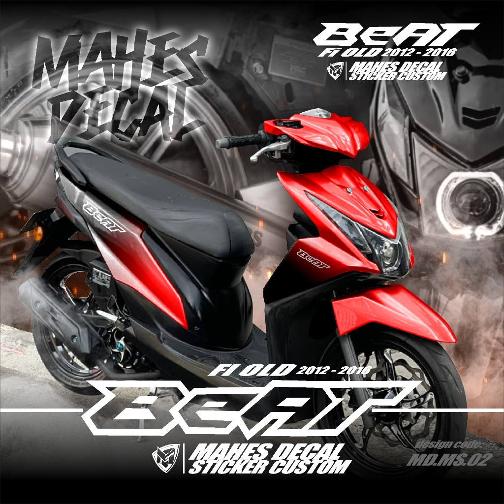 Jual (COD) TERBARU Decal Sticker Honda Beat Fi OLD Full body Beat Fi ...