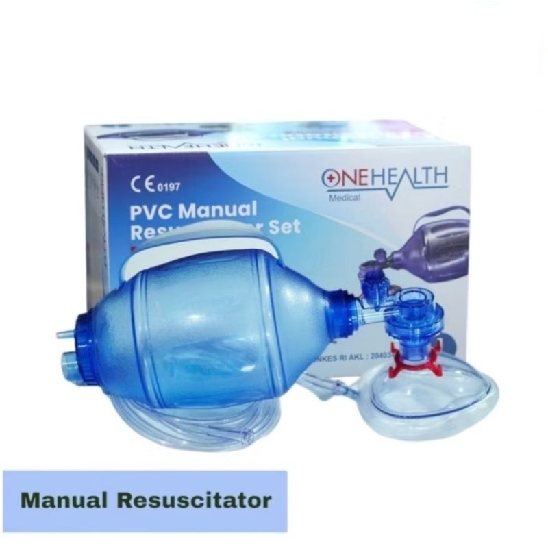 Jual Ambu Bag Onehealth PVC Manual Dewasa - Ambubag Resucitator Dewasa ...