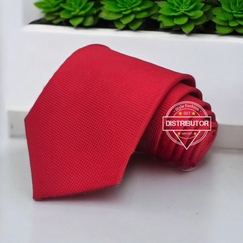 Jual Dasi pria panjang motif Bintik warna Merah uk 3 inchi Dasi Wedding ...