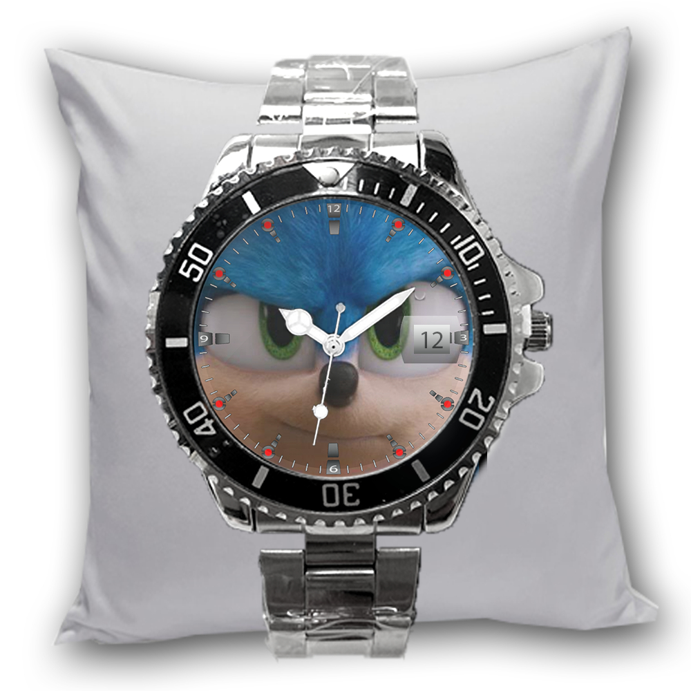 Jual Jam Tangan Pria SONIC Tanggal Stainless Steel Perak Silver Cowok ...