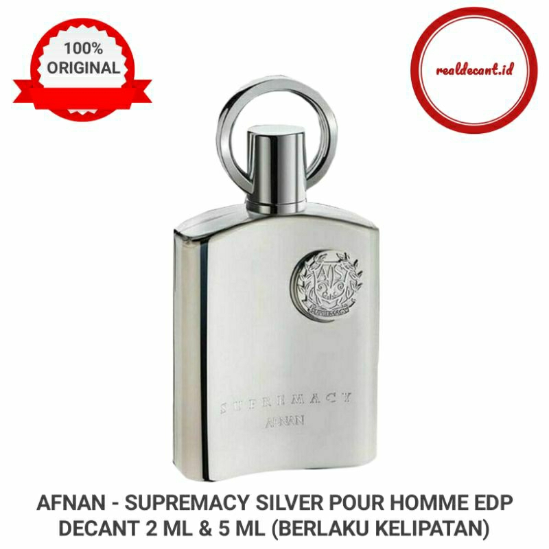Jual Decant Parfum Afnan Supremacy Silver Pour Homme EDP (dupes Aventus ...