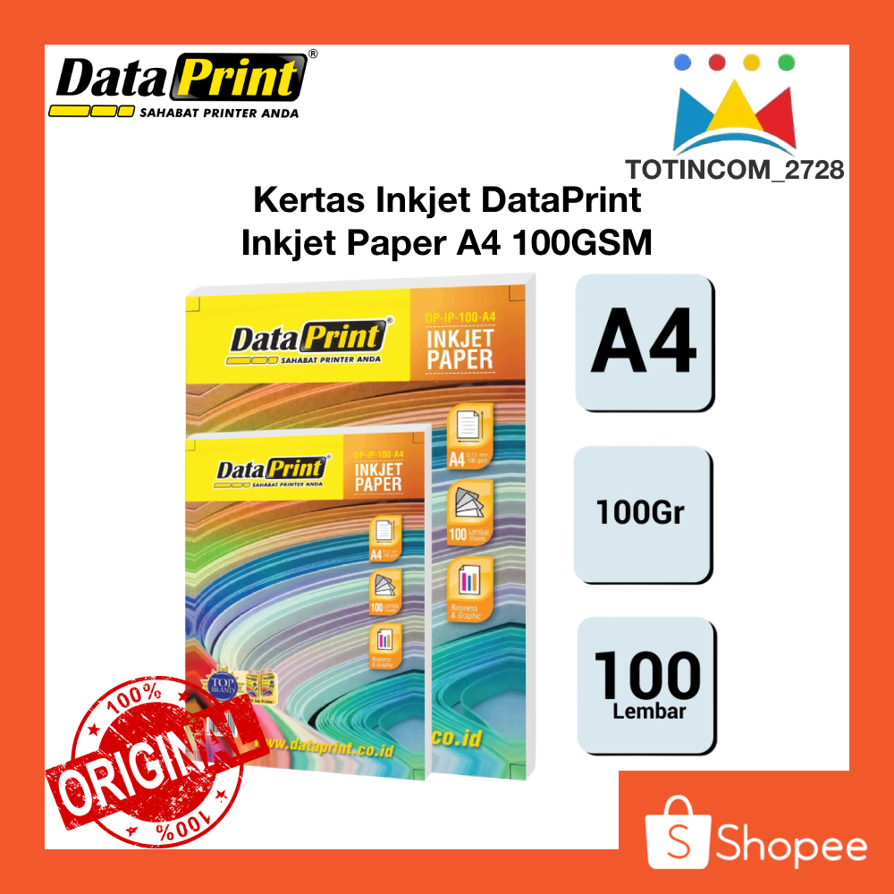 Jual Data Print Kertas Inkjet 100 gram kertas untuk print foto lebih ...