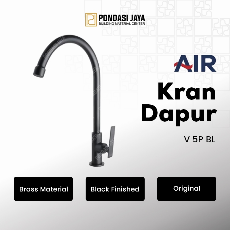 Jual AIR Kran Meja Bak Cuci Piring Dingin Kitchen Faucet Keran Air V 5P BL | Shopee Indonesia