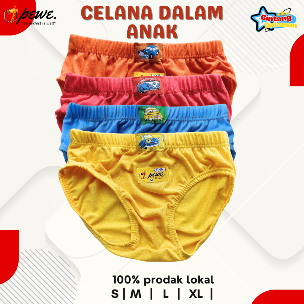 Jual 6 PCS Sempak Anak Laki laki Polos Anak Cowok - clana dalam anak ...