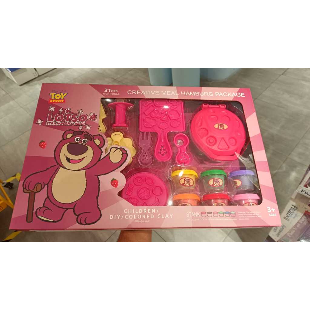 Jual TOY STORY LOTSO DIY 31 PCS RICH TOOLS CREATIVE MEAL HAMBURGER ...