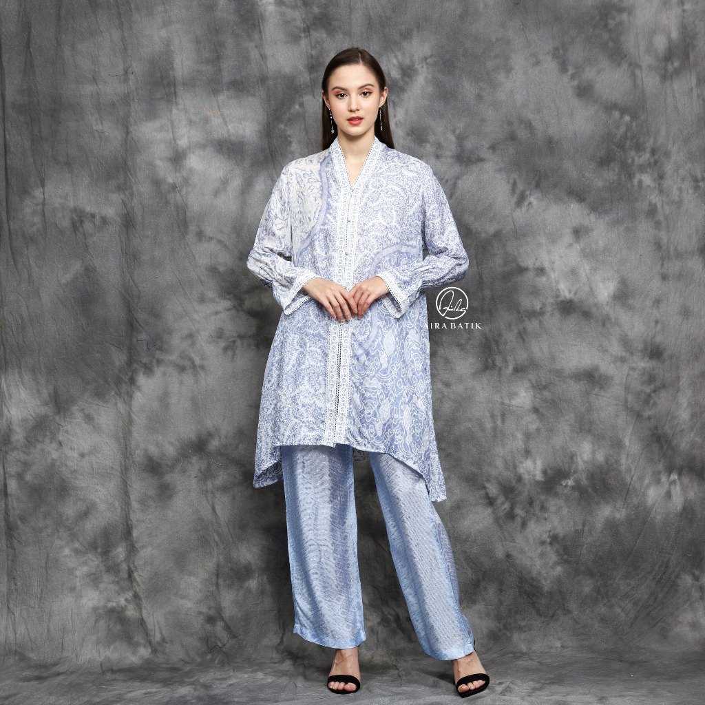 Jual AIRA BATIK - Zara Tunik Wanita One Set Batik Viscose Premium Mewah ...