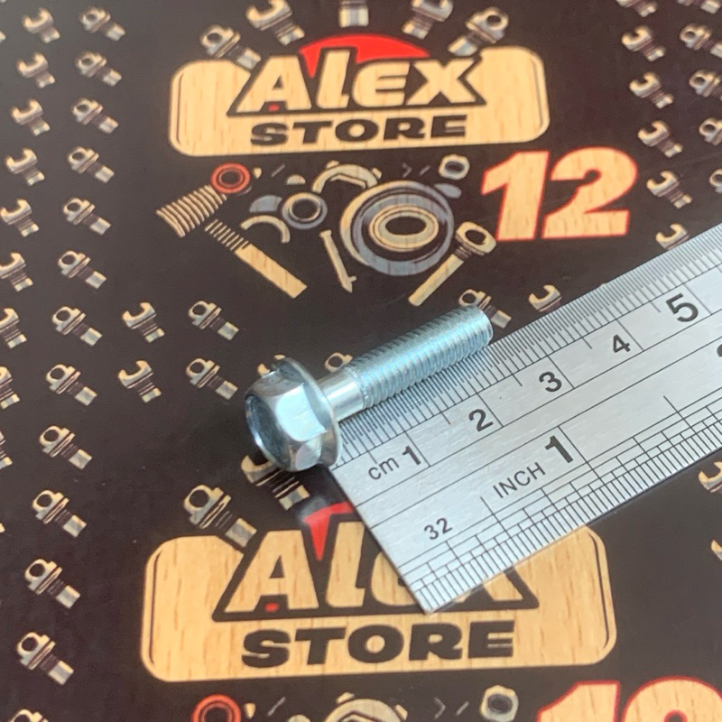 Jual BAUT TOPI KUNCI 10 DRAT BAUT 10/BAUT FLANGE BOLT M6x2,5 BAUT TOPI PANJANG 2,5 KUNCI 10 BAUT ...