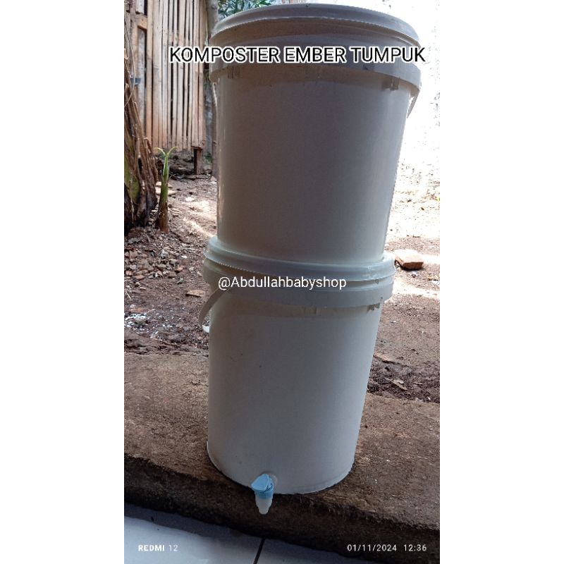 Jual Wadah Compost Komposter Ember Tumpuk 25kg | Shopee Indonesia
