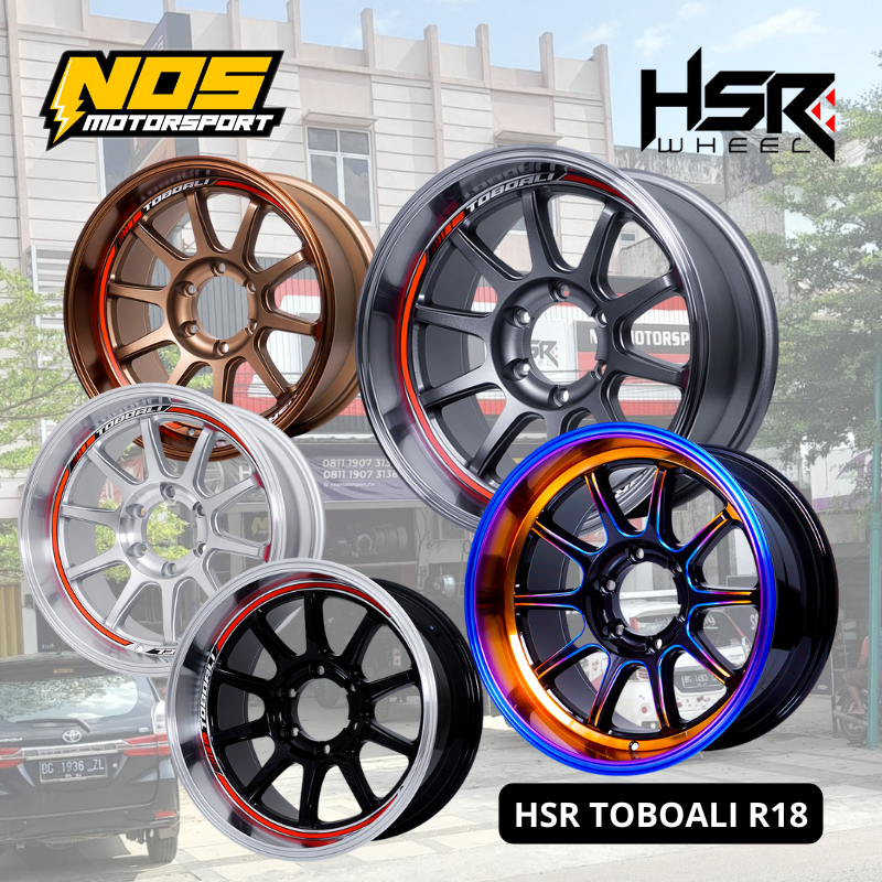 Jual VELG MOBIL PAJERO R18 HSR TOBOALI LEBAR 9,5 INCH BAUT 6 ET-5 VELG HSR RING 18 | Shopee ...