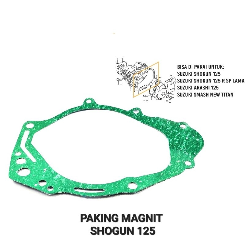 Jual Paking Magnit Shogun 125 - Packing Peking Gasket Block Blok Magnet ...