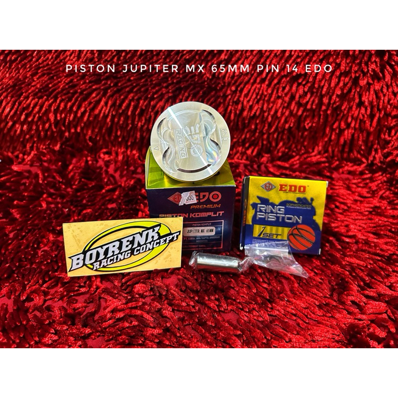 Jual PISTON KIT JUPITER MX| 60MM DAN 65 PISTON JUPITER MX EDO 60MM DAN 65 SET RING PISTON PIN 14 ...