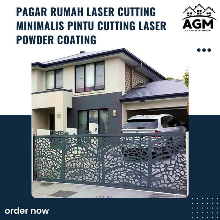 Jual pagar rumah laser cutting minimalis pintu cutting laser powder ...