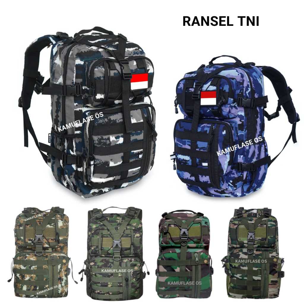 Jual LBN NEW -Ransel tactical Tas Ransel army 3P Premium Loreng TNI AD ...